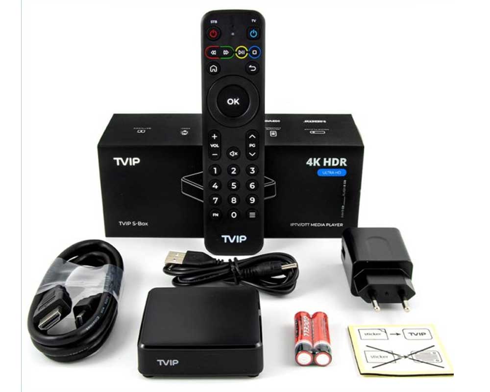 TVIP S-Box v.610 IPTV Box 4K UHD – IP-mottagare för IPTV
